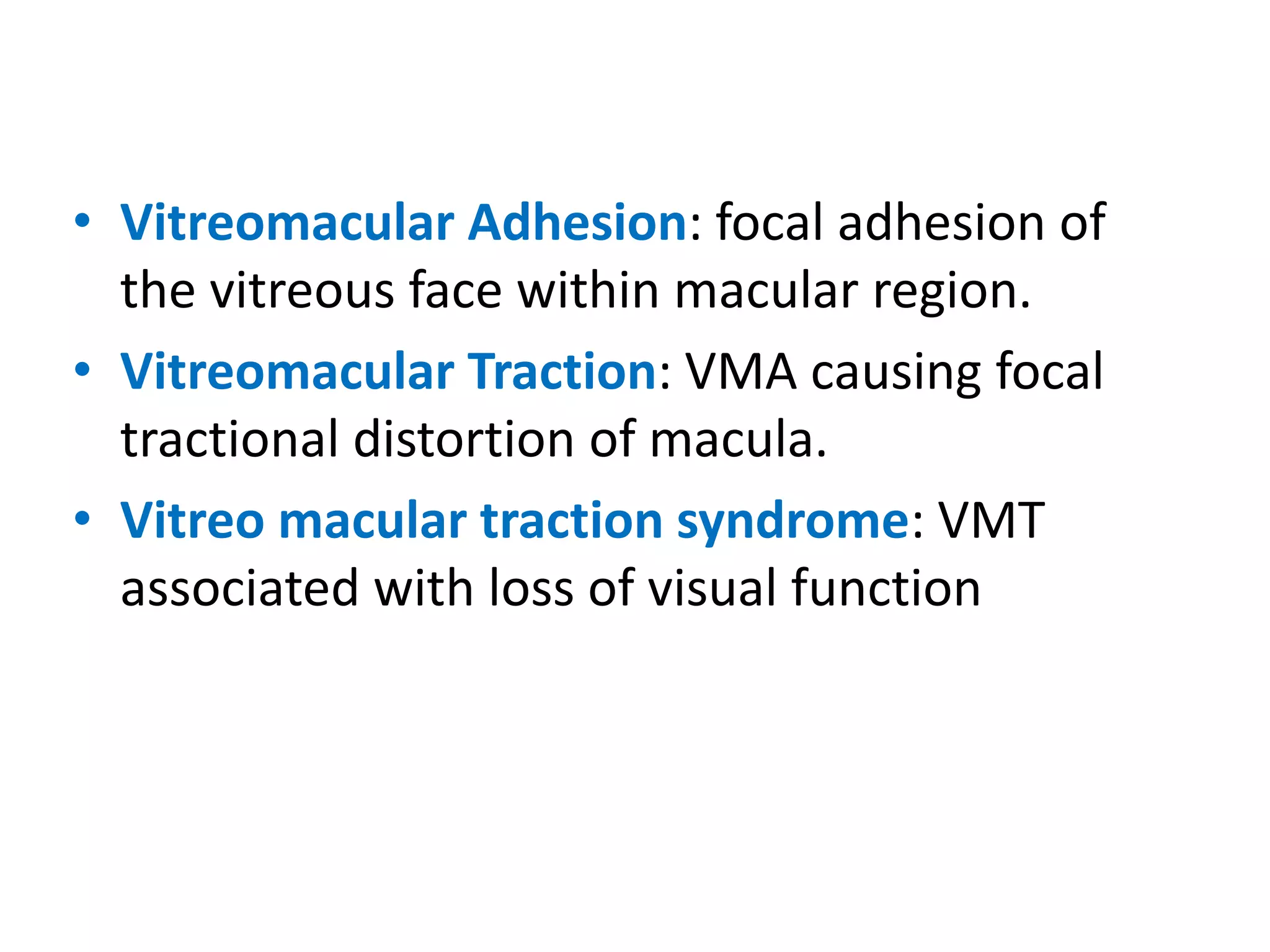 Vitreomacular traction | PPTX