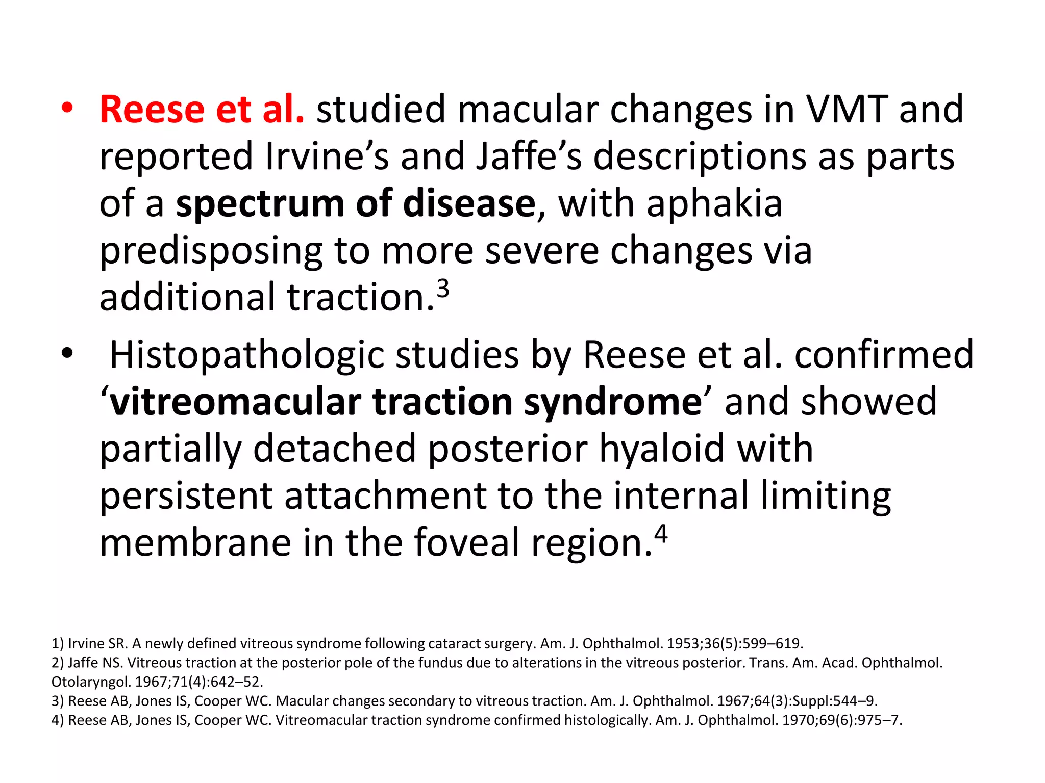 Vitreomacular traction | PPTX