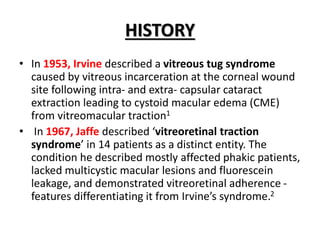 Vitreous Traction Syndrome