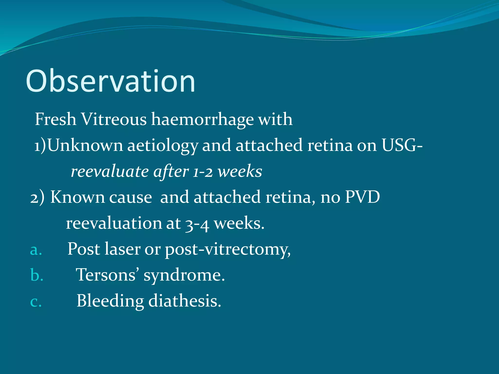 Vitreous hemorrhage | PPTX