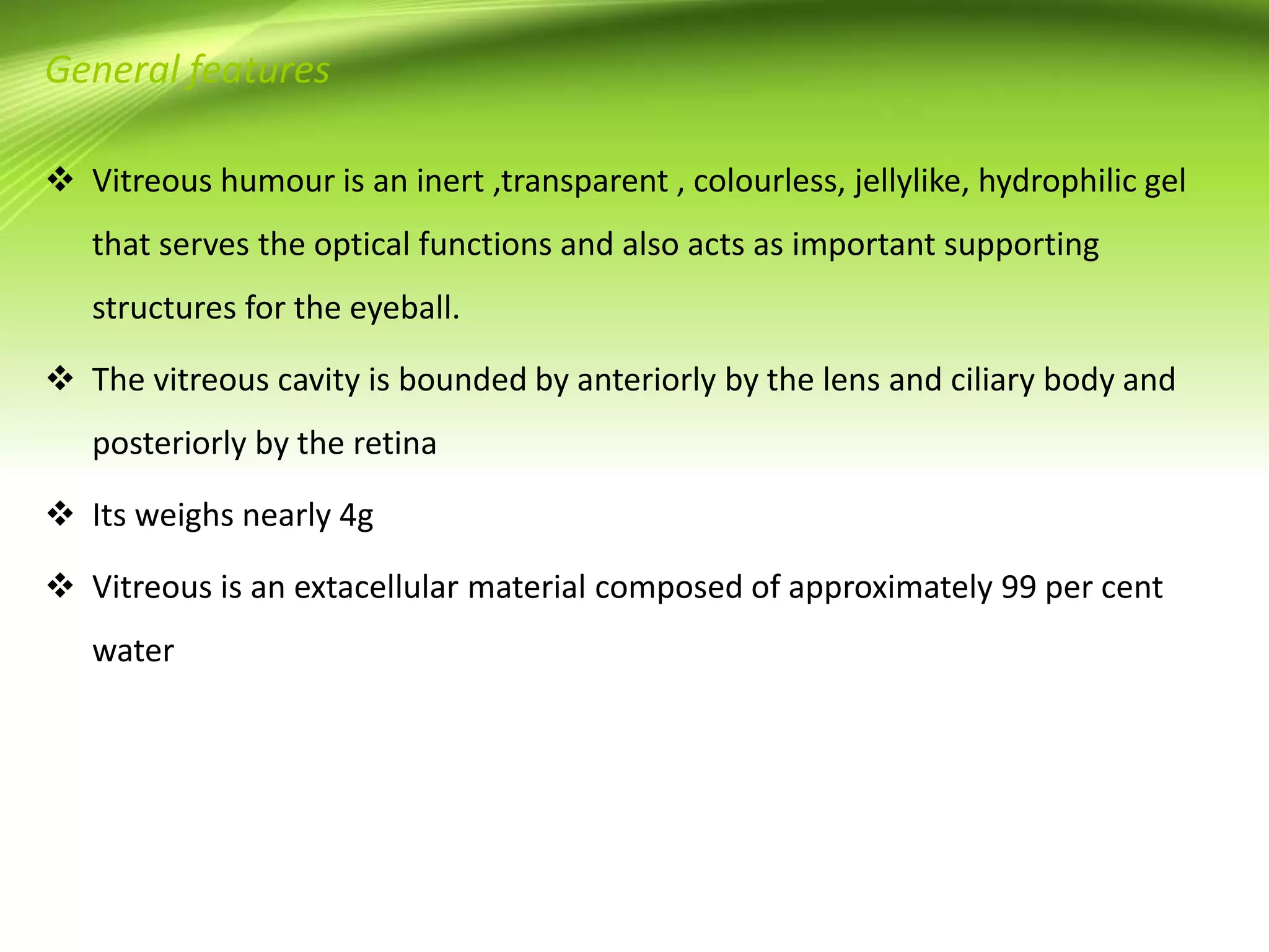 Vitreous humour in our eyeballs | PPTX