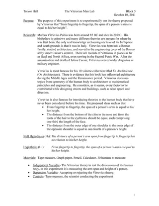 Vitruvian man lab trevor | DOC