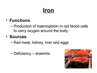 Vitamins, minerals and water | PPT