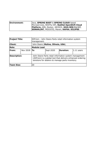 Vitthal Shirke Java Microservices Resume.pdf | Web Development | Internet