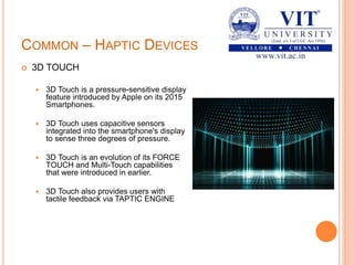 HAPTIC TECHNOLOGY | PPTX