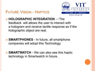 HAPTIC TECHNOLOGY | PPT