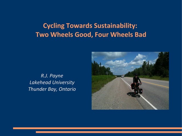 Cycling and Sustainability: Two Wheels Good, Four Wheels Bad | PDF ...