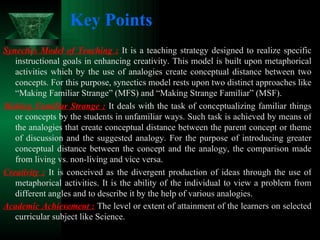 "MFS appraoach of Synectics Model | PPT