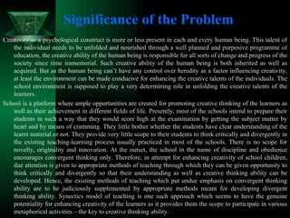 "MFS appraoach of Synectics Model | PPT