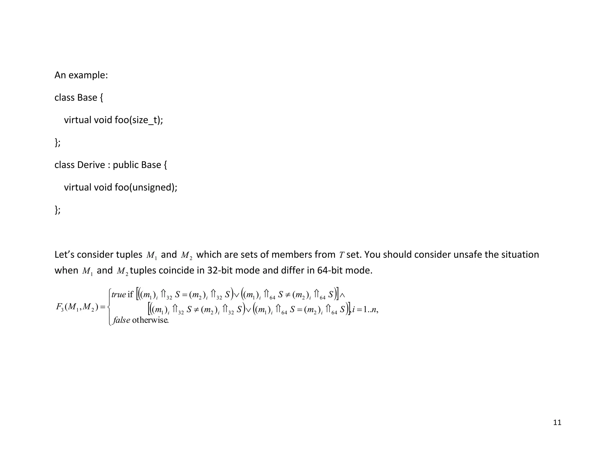 The static code analysis rules for diagnosing potentially unsafe constructions from the ...