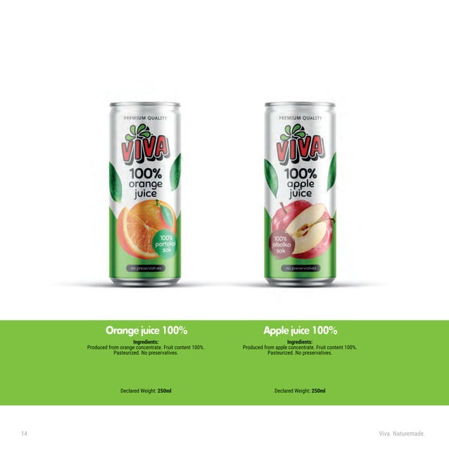 VIVA Company Product Catalogue.pdf | Food & Drink