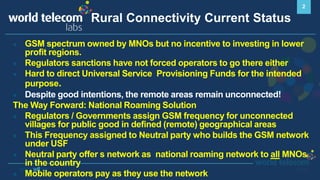 World Telecom Labs Vivada national roaming solution for rural ...