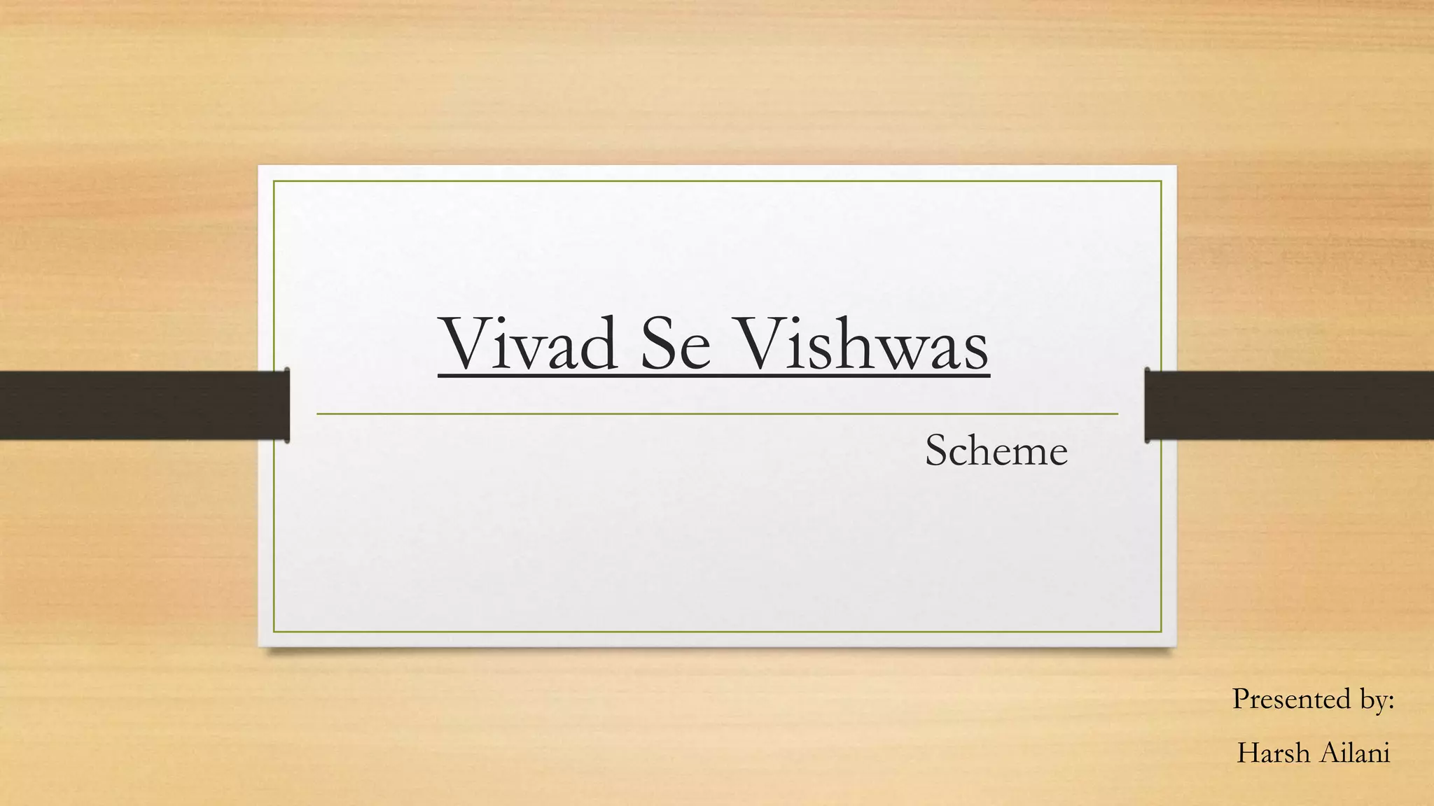 Vivad se vishwas | PPT