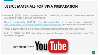 Tips for PhD viva preparation | PDF