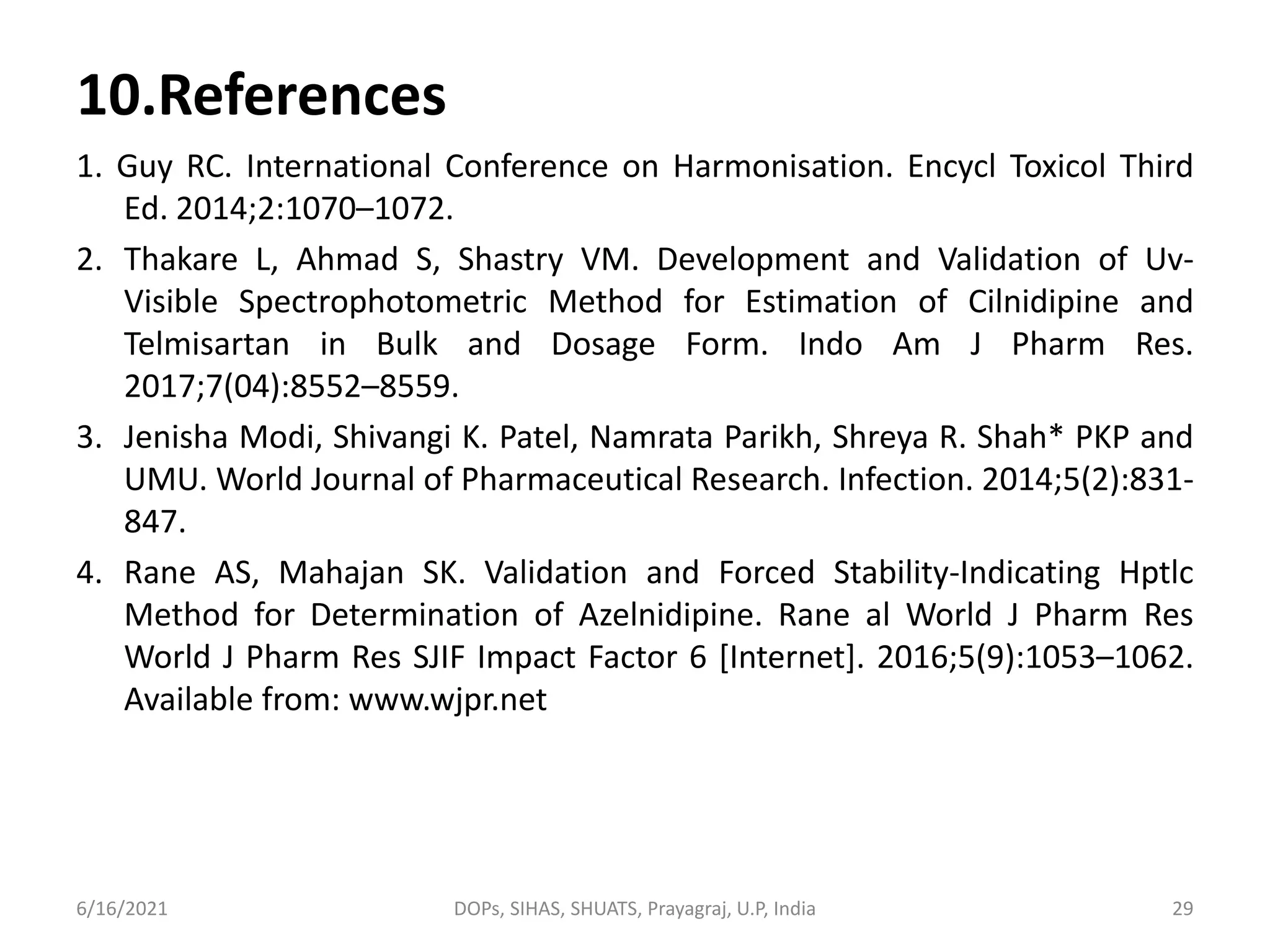 Analytical Method Development And Validation Of Uv Visible Spectroscopy Pptx