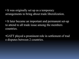India And GATT | PPT