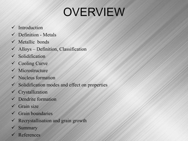 Solidification and Microstructure Of Cast Dental Alloys | PPTX | Chemistry | Science