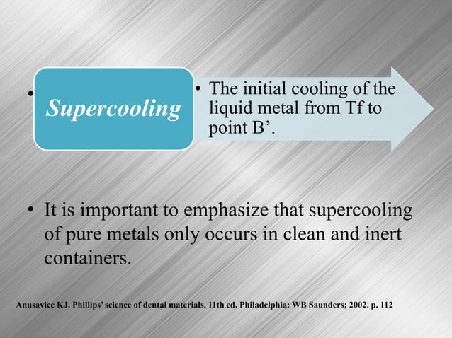 Solidification and Microstructure Of Cast Dental Alloys | PPTX | Chemistry | Science