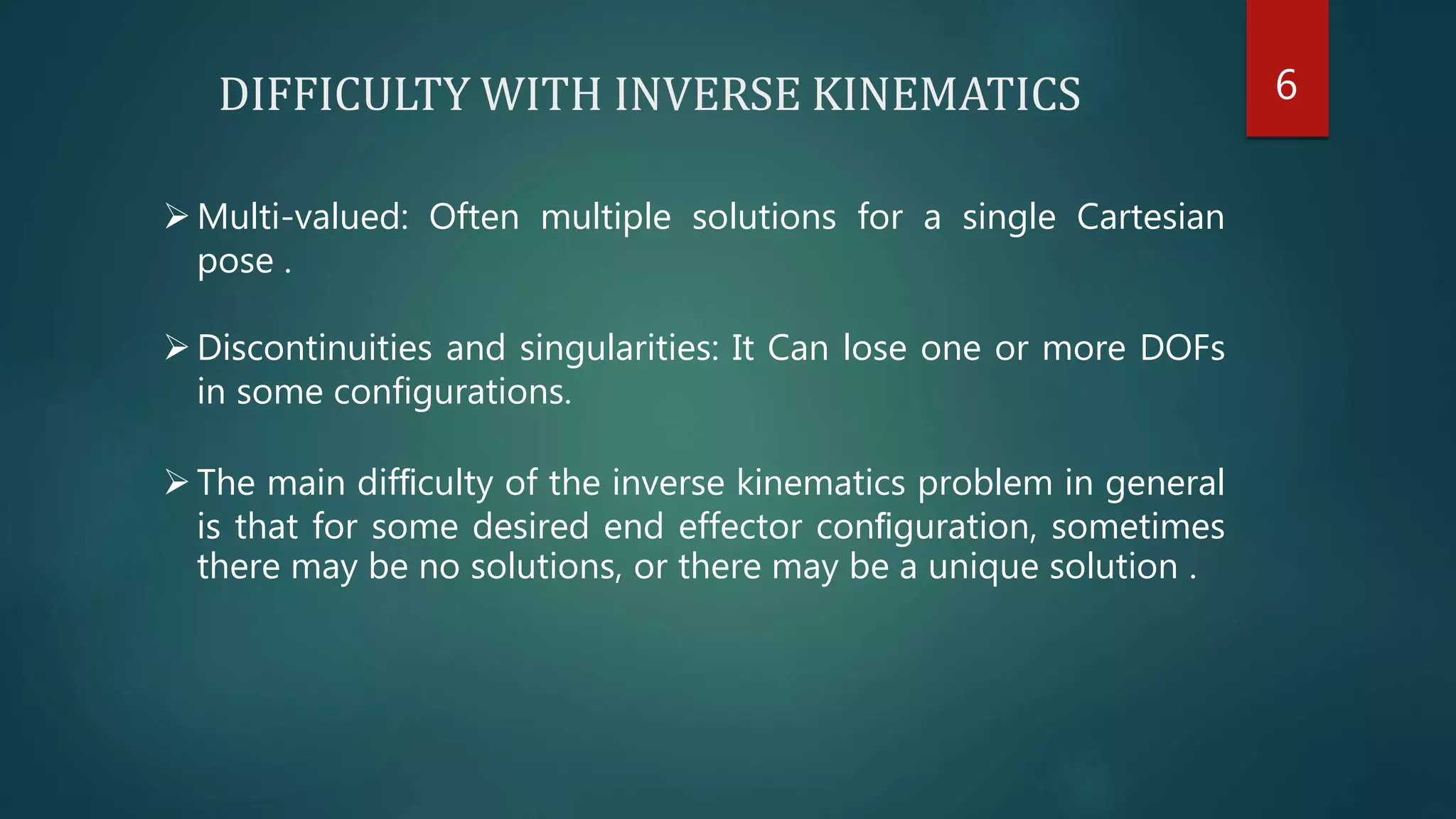 inverse kinenatics problem | PPTX
