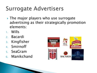 Is it ethical to include surrogate advertising | PPTX