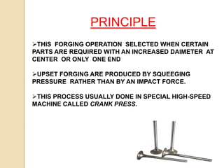 Upset forging and die design | PPTX