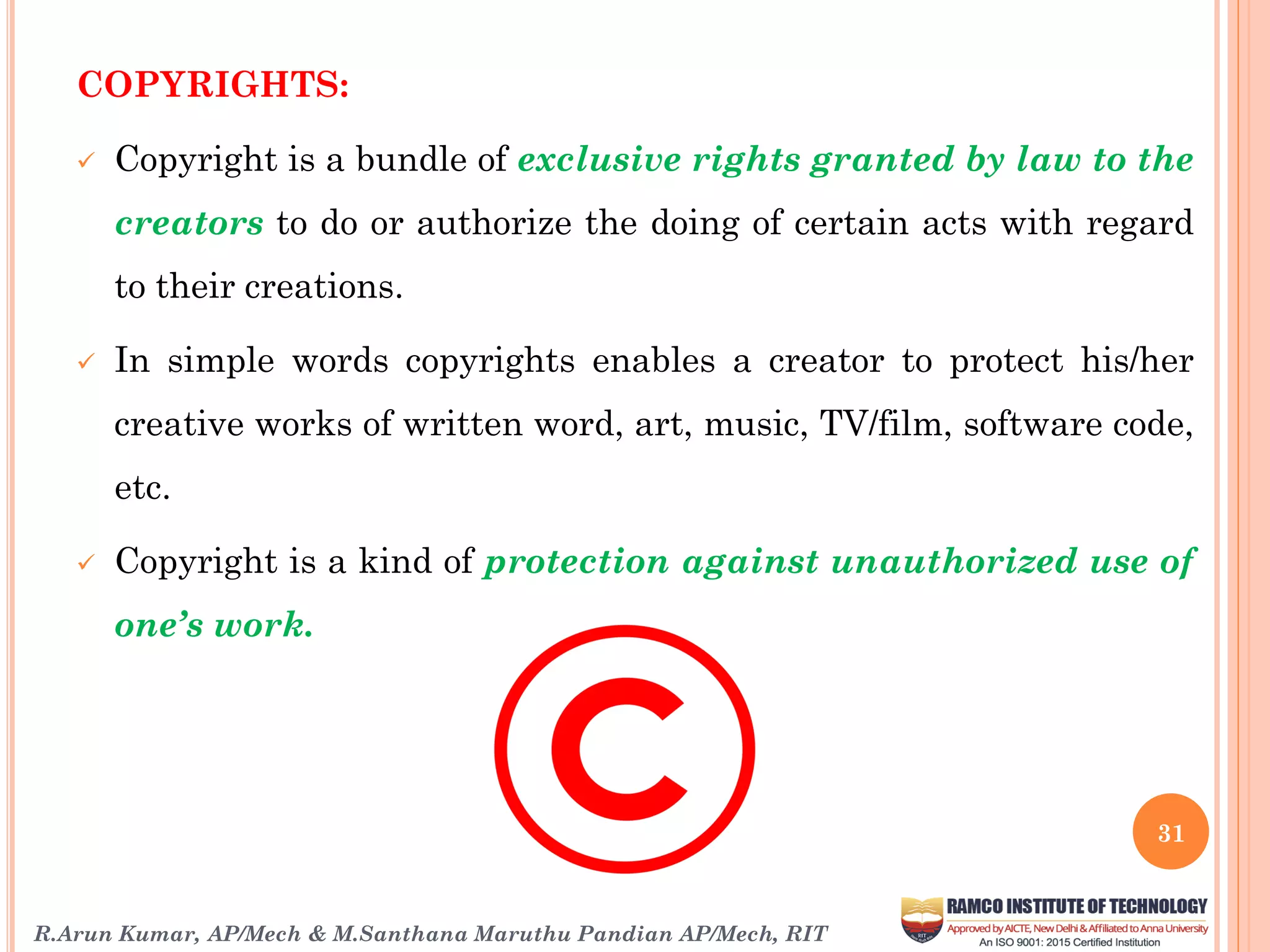 Intellectual Property Rights and its Types | PDF