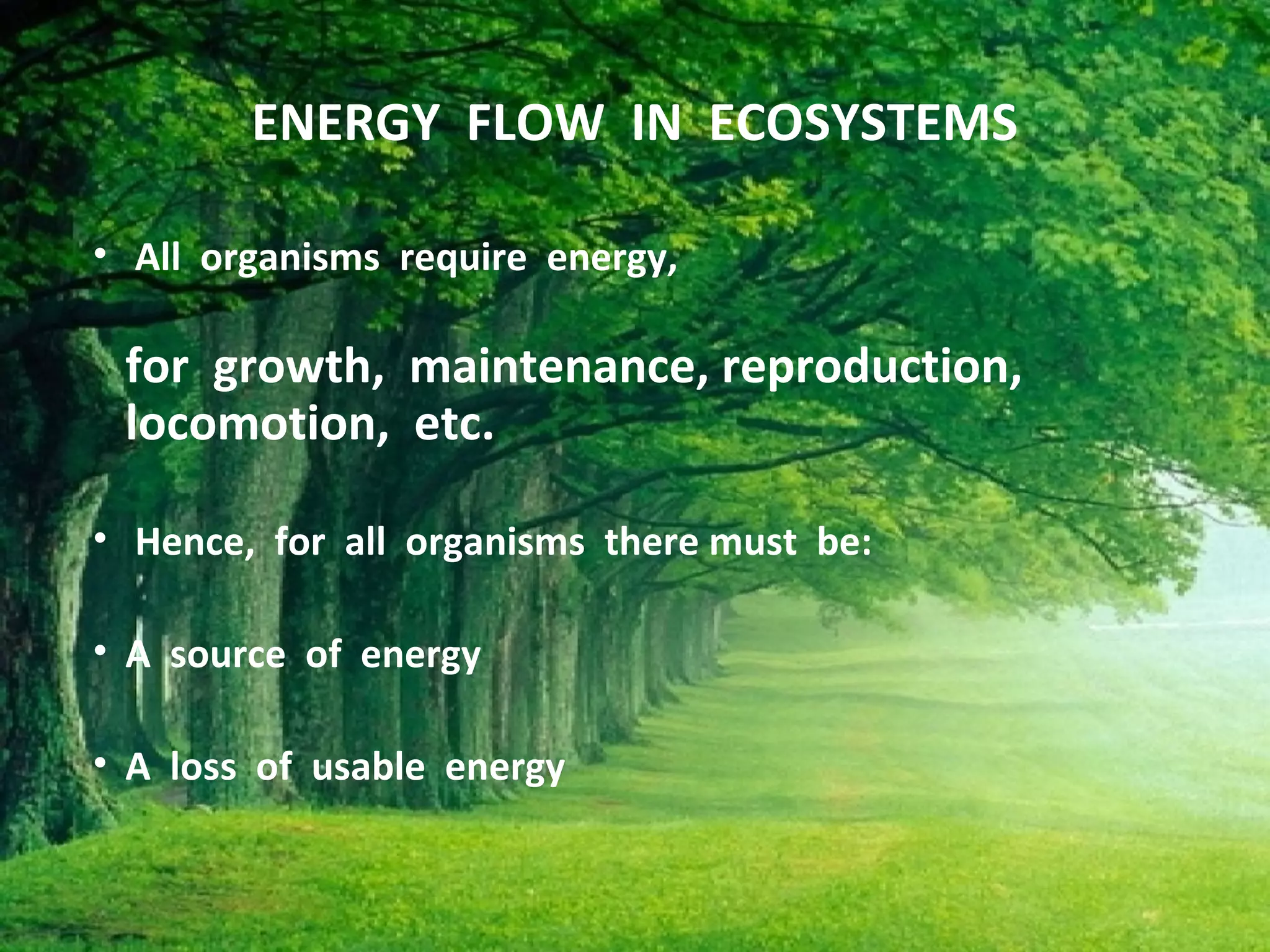 Vivek ecosystem h2 o, carbon cycle & energy flow | PPT