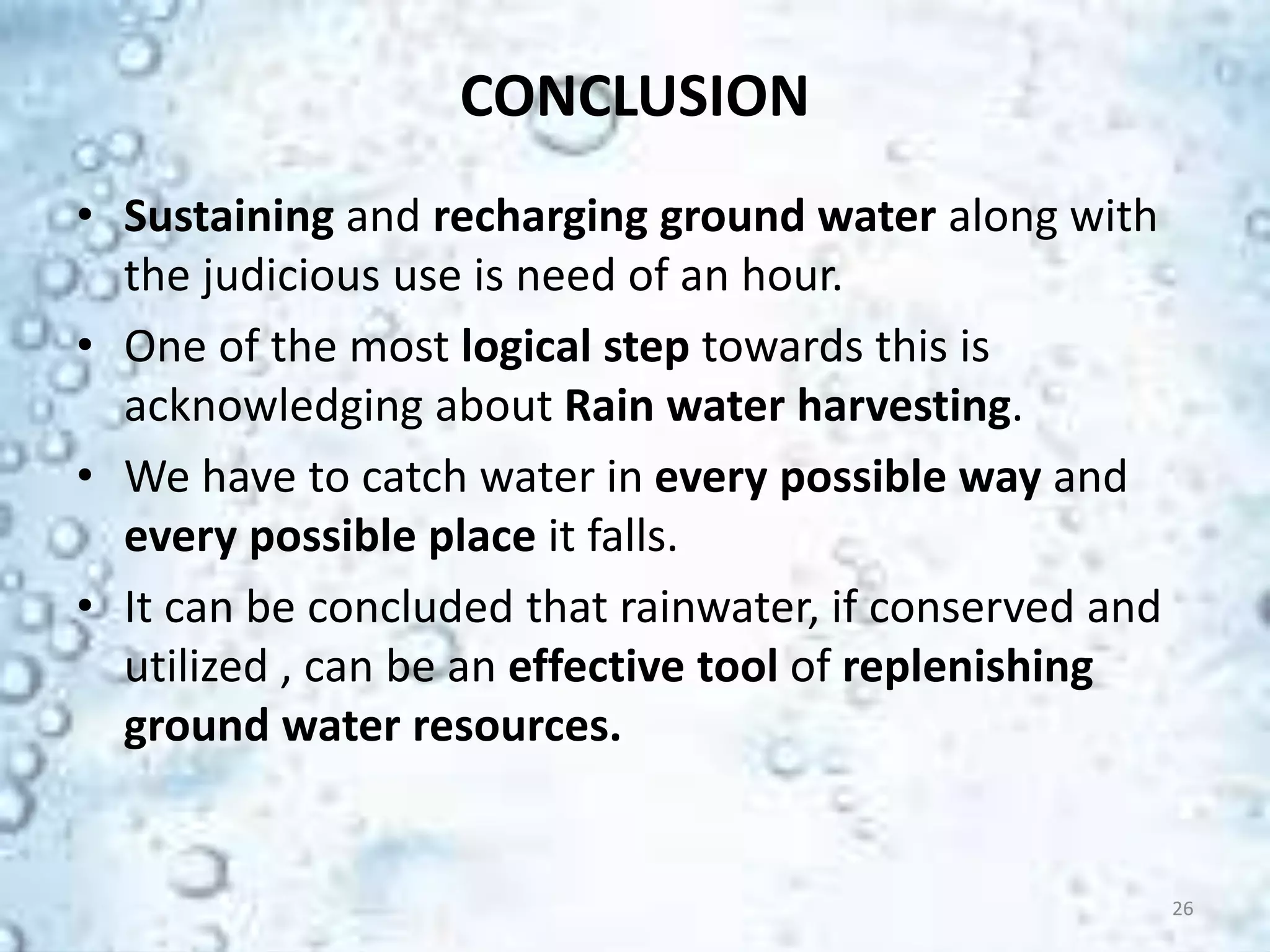 rain water harvesting | PPTX