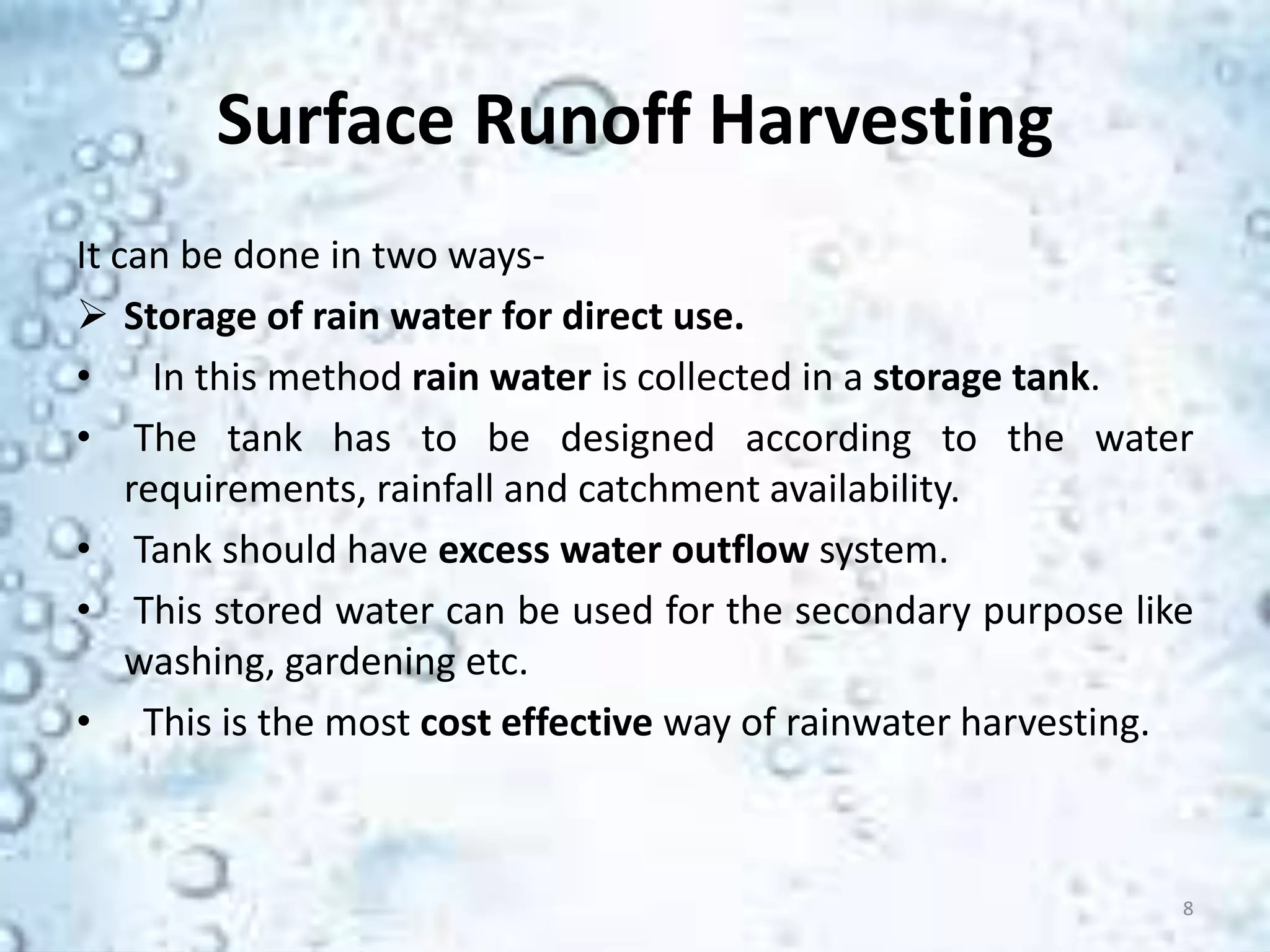 rain water harvesting | PPTX