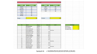 Excel - Vloopup, Averageif , Countif, Index and Sumif | PPTX