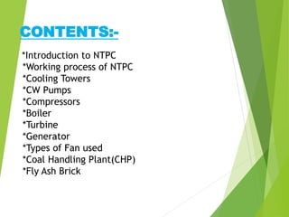 Vivek ntpc final report | PPTX