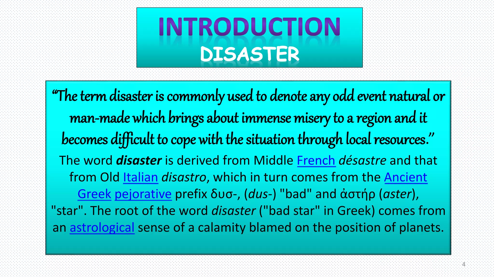 Man Made Disasters | PPTX