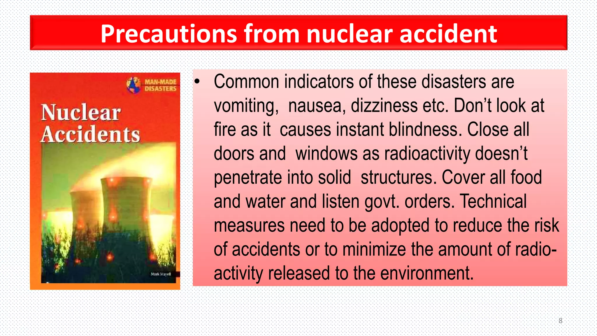 Man Made Disasters | PPTX