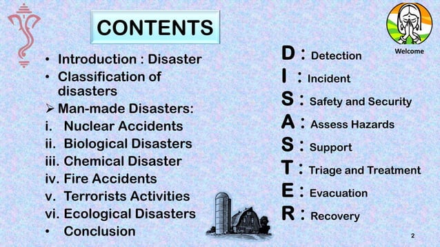 Man Made Disasters | PPTX