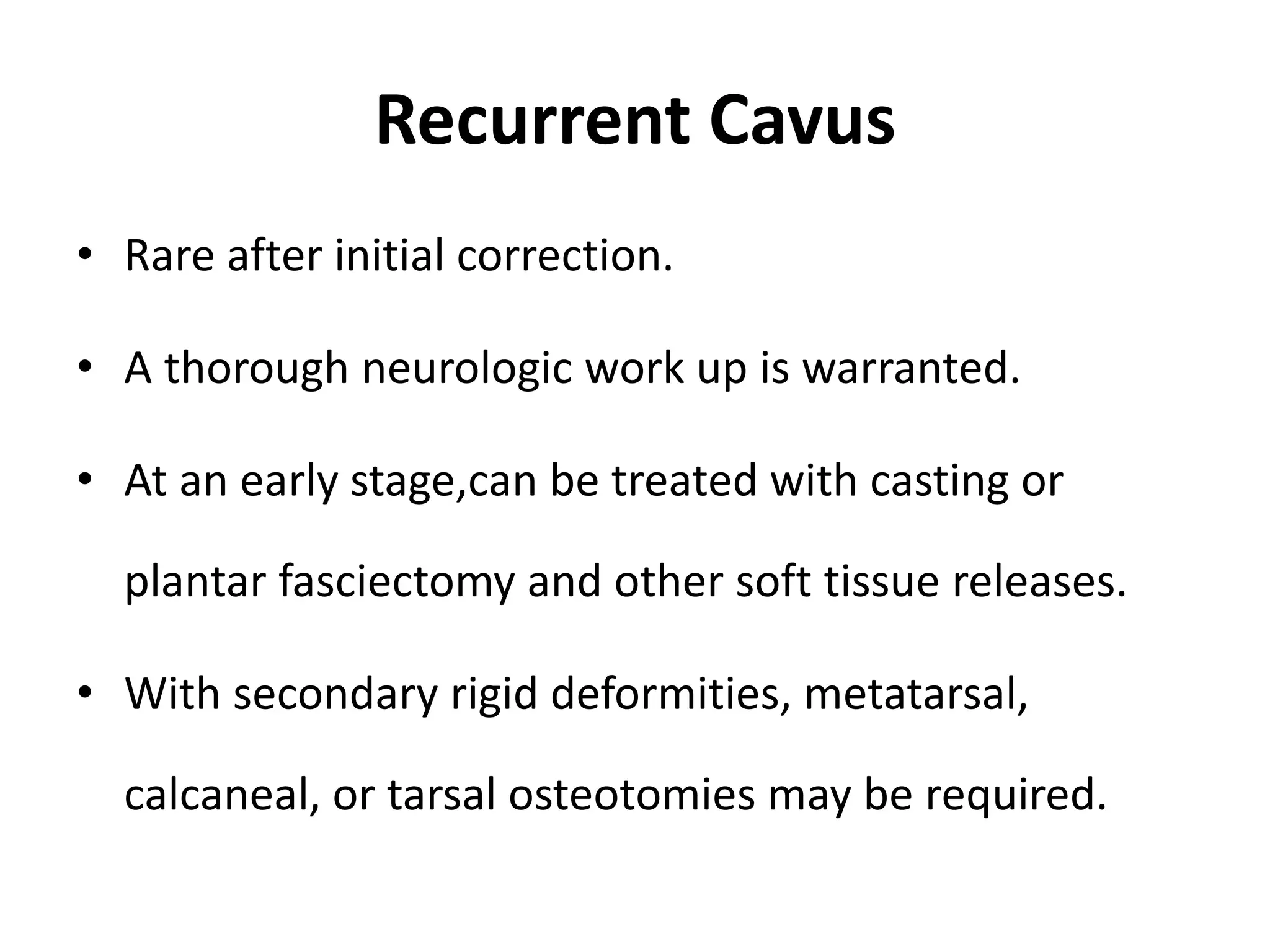 Recurrent clubfoot CTEV | PPTX
