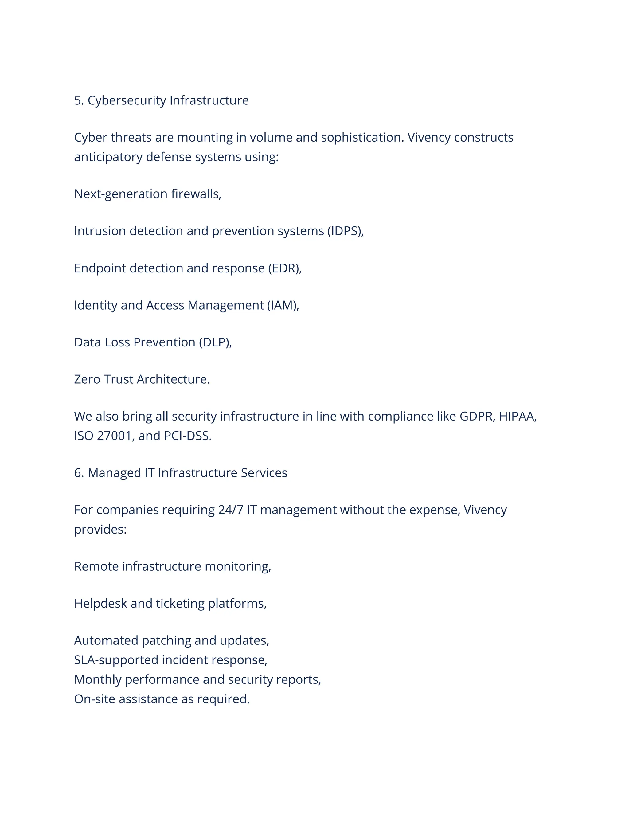 Vivency Global Technology – Future-Ready Infrastructure Solutions | PDF