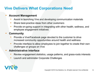 Vive Overview | PPT | Healthcare Industry | Industries