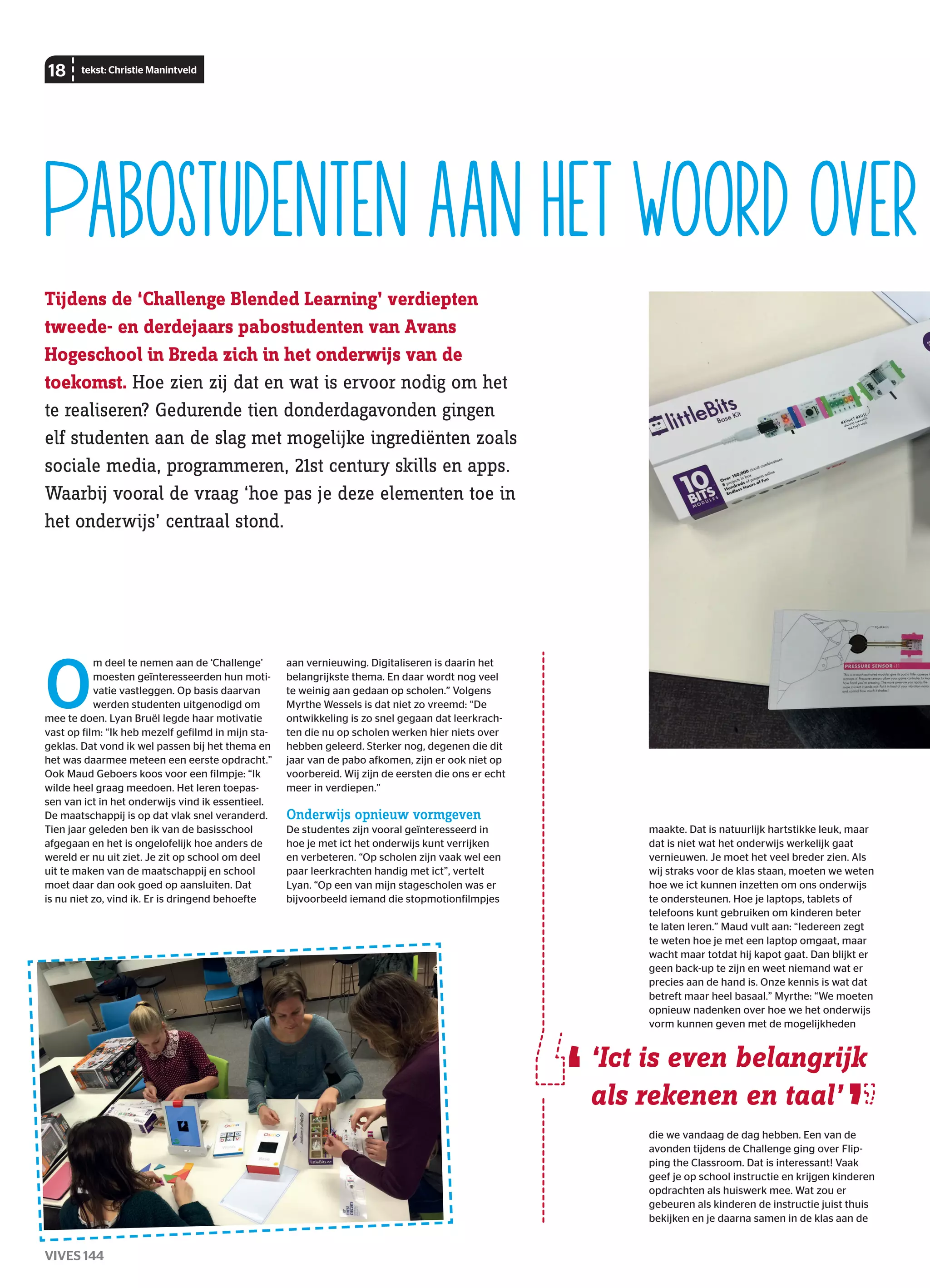 AVANS PABO studenten aan het woord (VIVES) | PDF