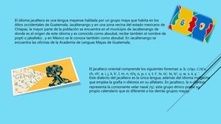 Vivian Gabriela Garcia Orellana 201740398 - Etnia Jakalteka | PPT