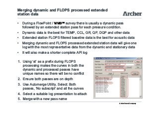 Archer Well Company - Vivid field engineers guide course notes | PDF