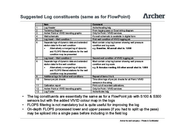 Archer Well Company - Vivid field engineers guide course notes | PDF ...