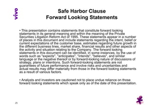 VIVO - Apresentation of 3rd Quarter 2006 Results | PDF