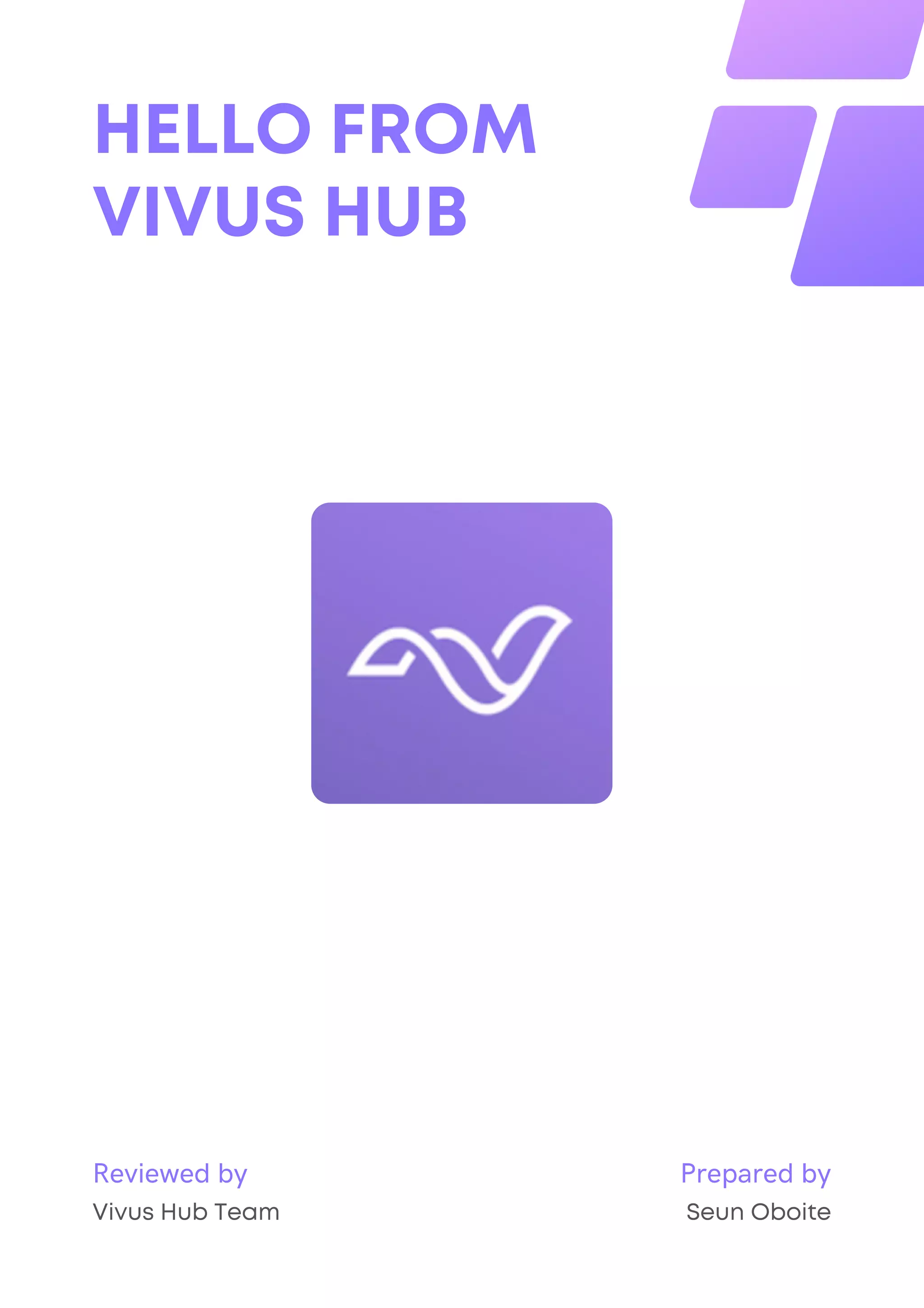 Vivus Hub Brochure (Event Management) | PDF