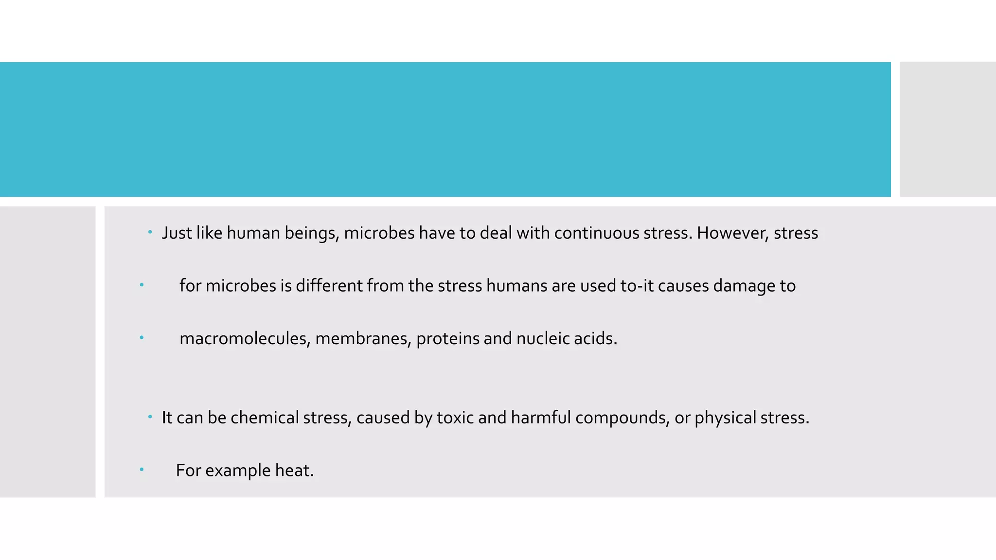 Microbial stress response | PPTX