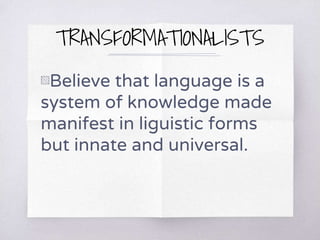 Views about language | PPTX