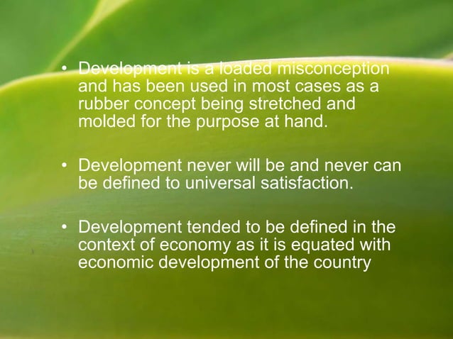 Views and Concepts of Development | PPT