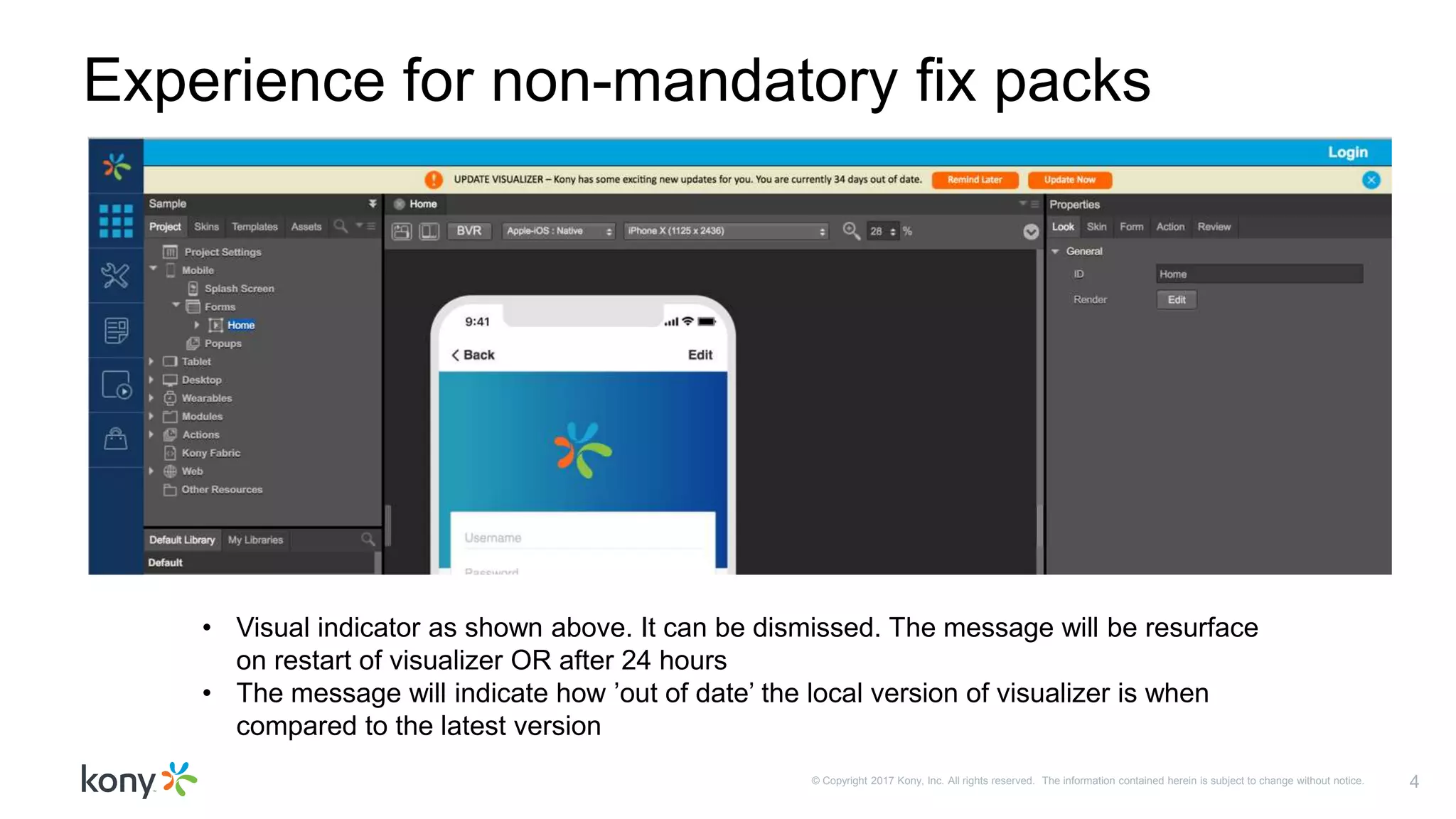 Kony Visualizer Auto-Updates | PPT
