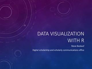 Data visualisation in python tool - a brief | PPTX