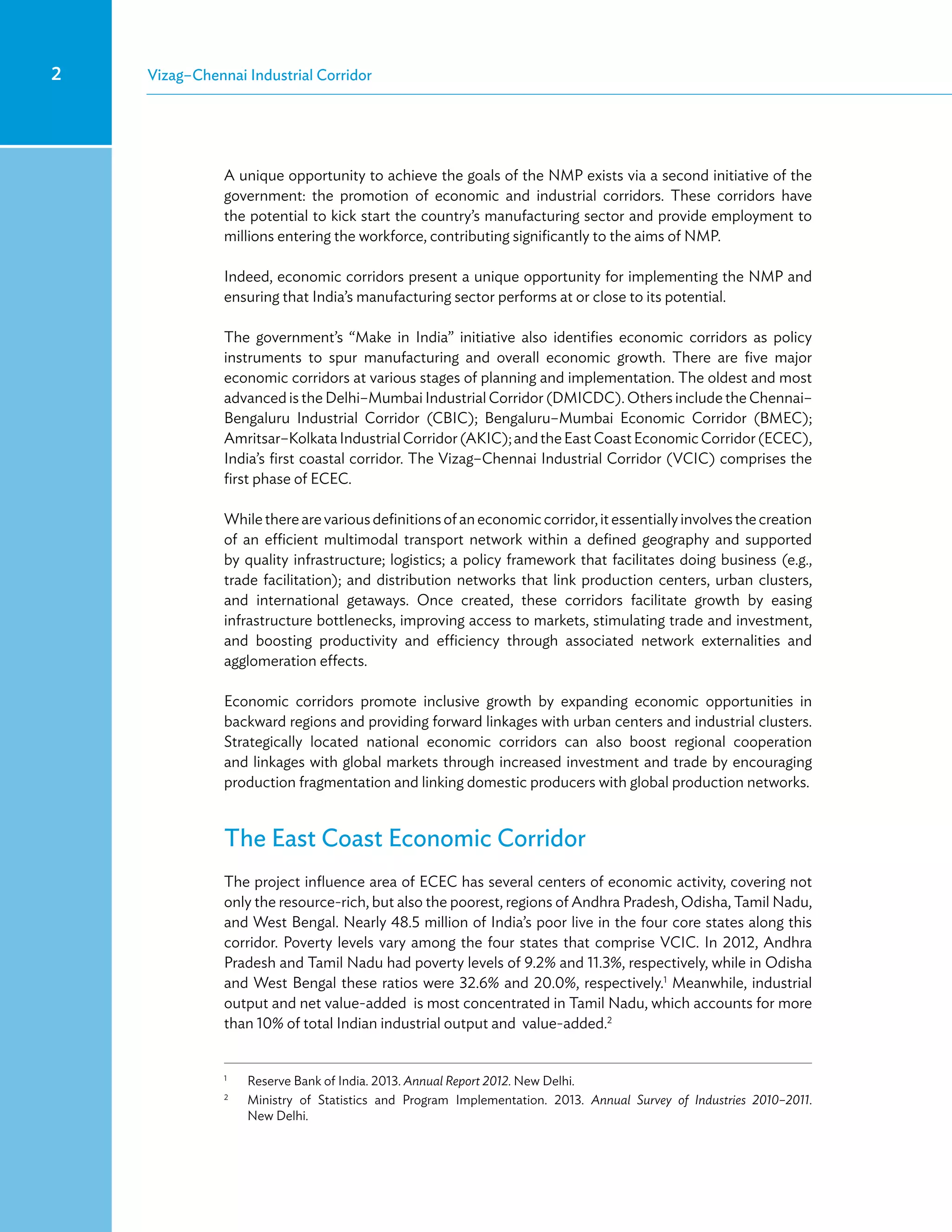Vizag chennai industrial corridor full report | PDF