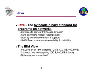 Universal Java Beans with DB2 from 1999, early Internet work | PPT